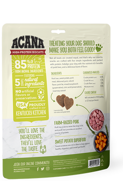 ACANA High-Protein Biscuits Crunchy Pork Liver Recipe - Ranson, WV - Gower's Feed, Inc.